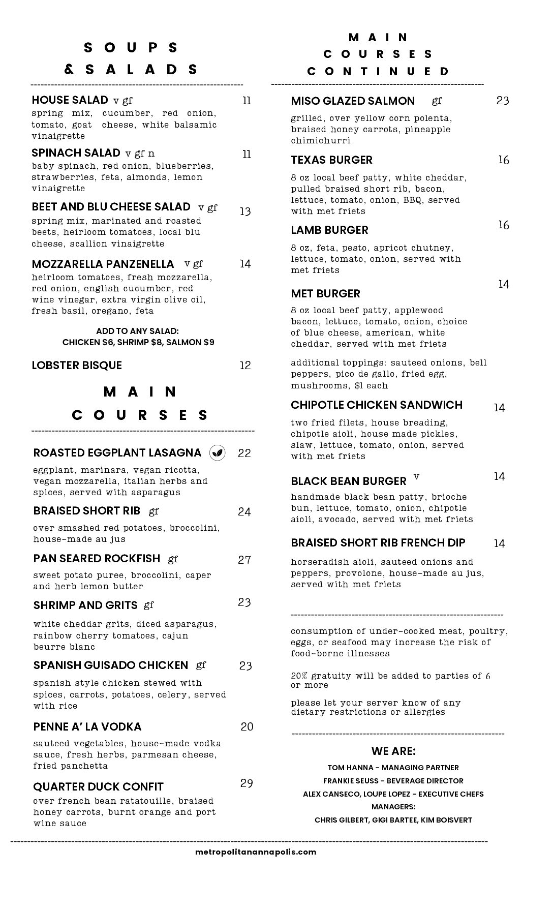 METRO – KITCHEN & LOUNGE